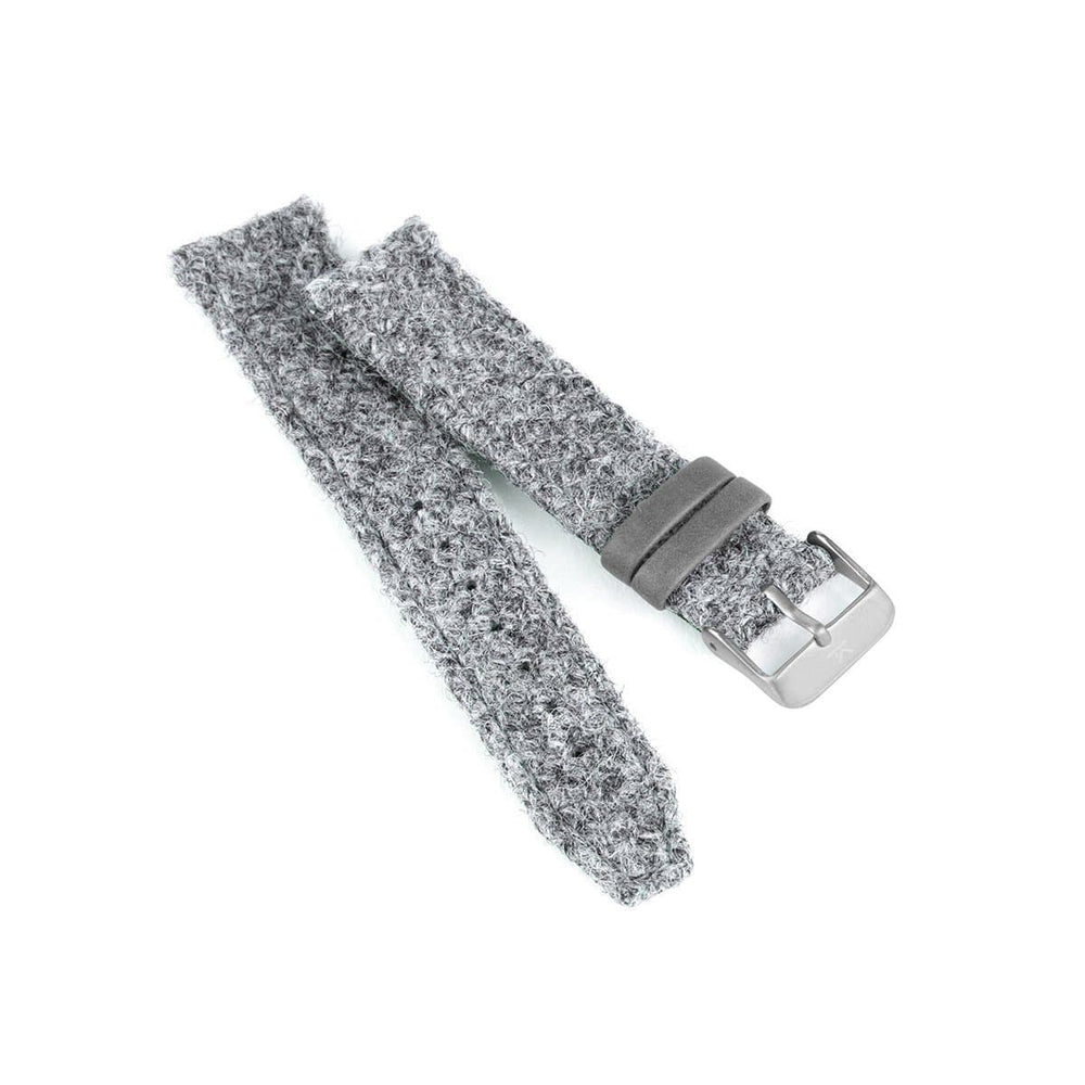 Light Grey Harris Tweed Watch Strap – 20mm Width – Kartel